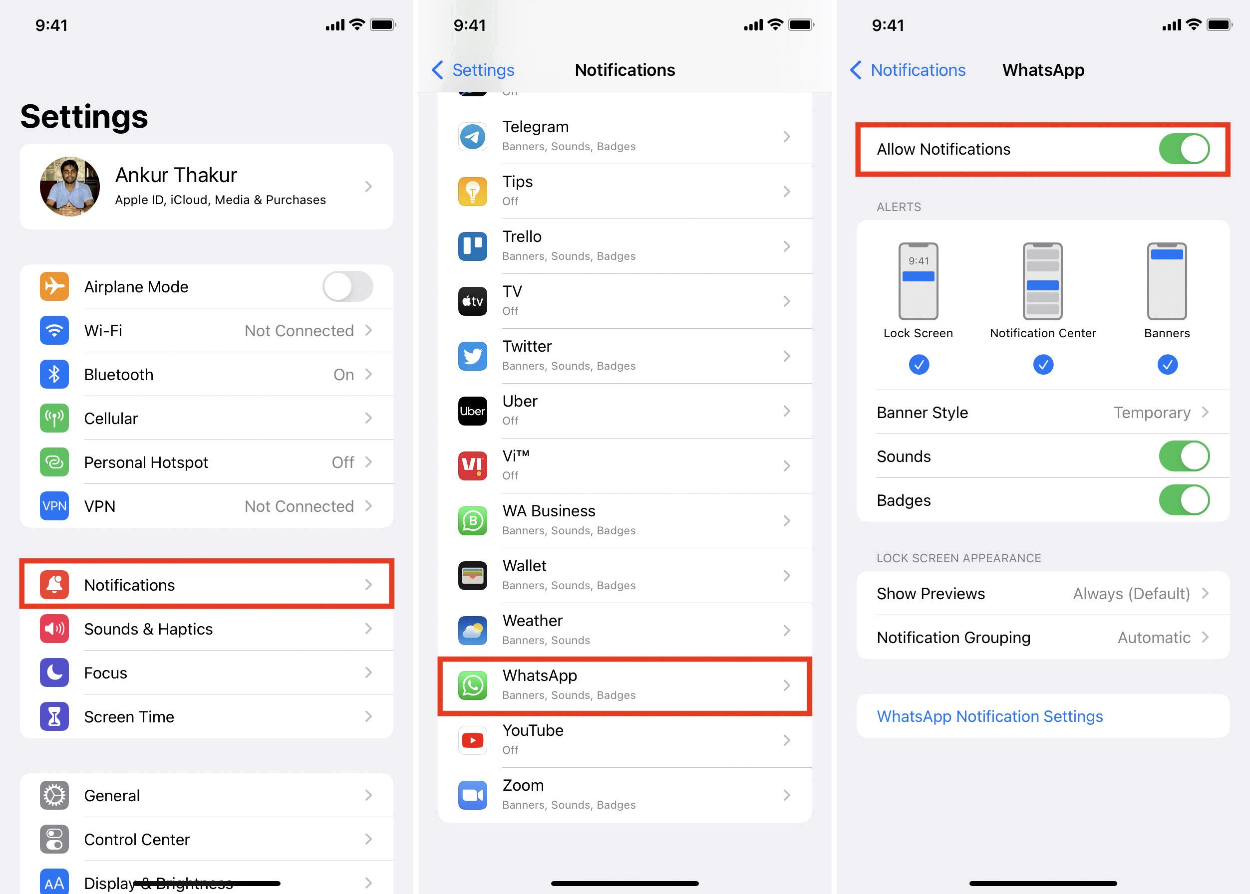 How To Disable Whatsapp on iPhone - DeviceMAG