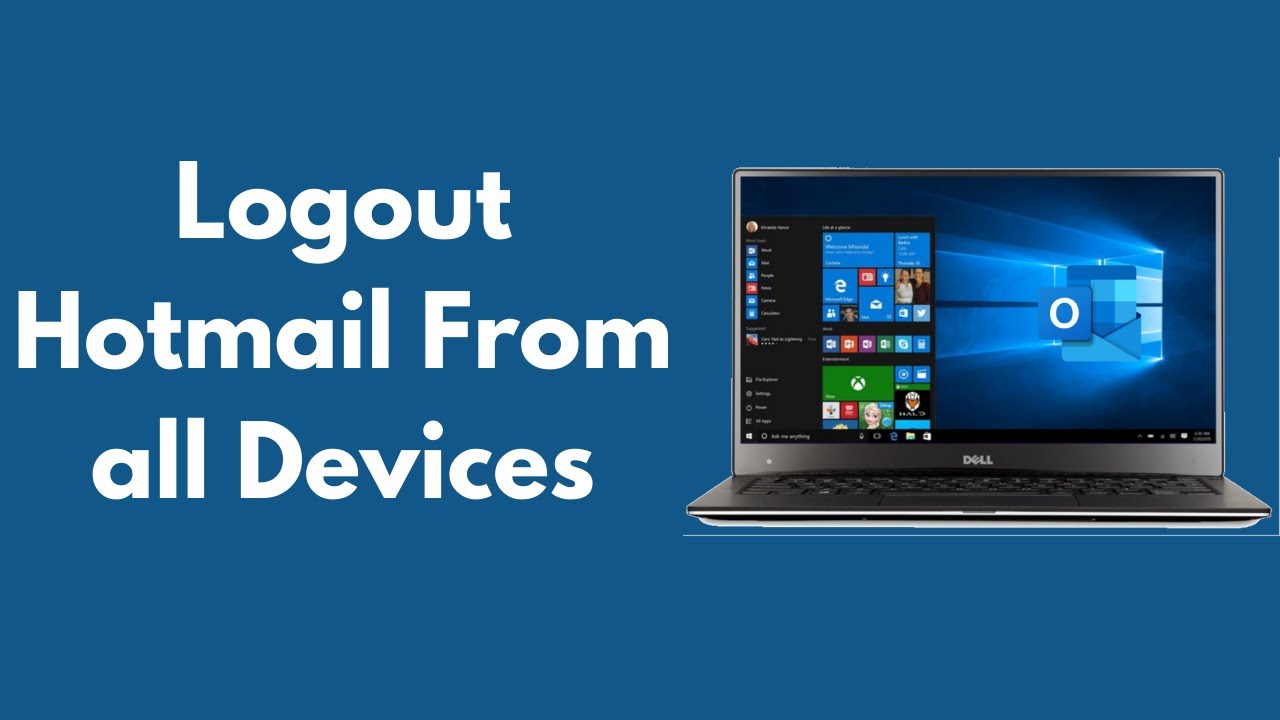How to Log Out Of Hotmail Account - DeviceMAG