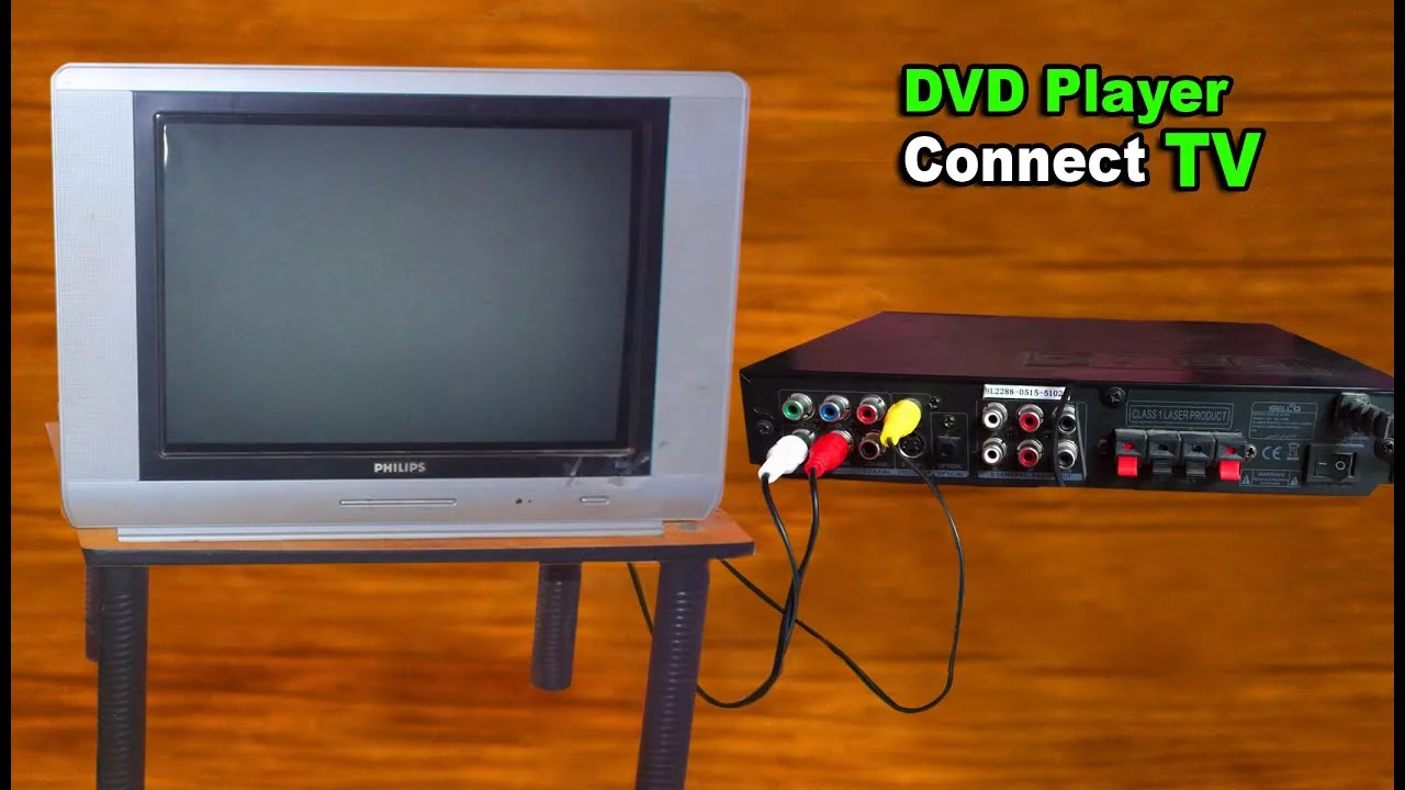 How to Connect DVD Player to TV Using Red White and Yellow Cables ...