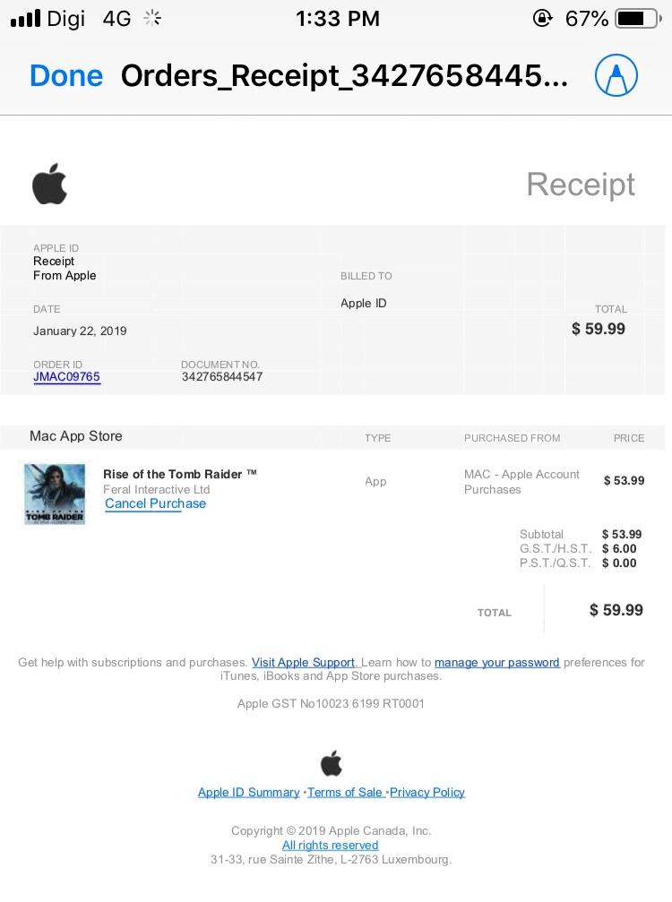 View Apple Store Receipts at Joseph Dearth blog